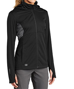 CustomInk Sizing Line-Up for OGIO Women's Endurance Pivot Hooded Soft ...