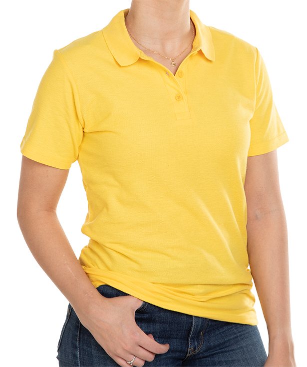 CustomInk Sizing Line-Up for Gildan Women's Softstyle Pique Polo ...