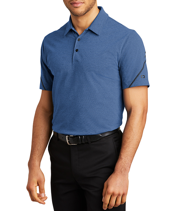 CustomInk Sizing Line-Up for OGIO Tread Pinpoint Dot Polo - Standard Sizes
