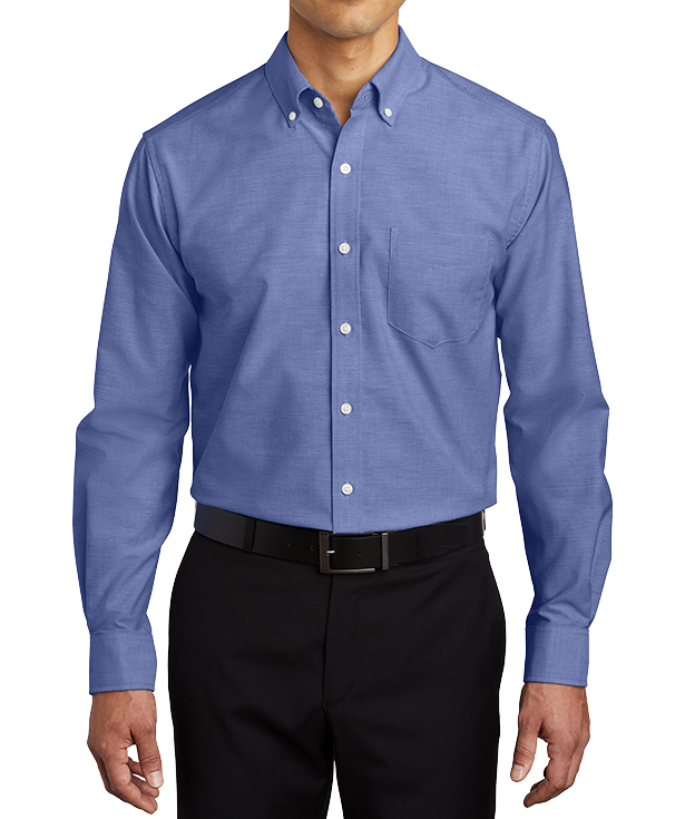 CustomInk Sizing Line-Up for Port Authority SuperPro Oxford Dress Shirt ...