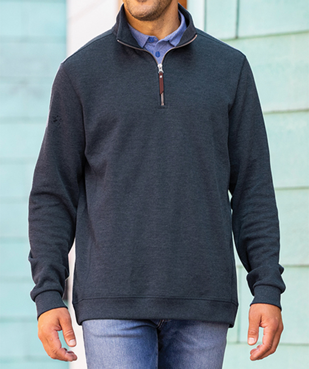 CustomInk Sizing Line-Up for Charles River Hudson Quarter Zip Pullover ...