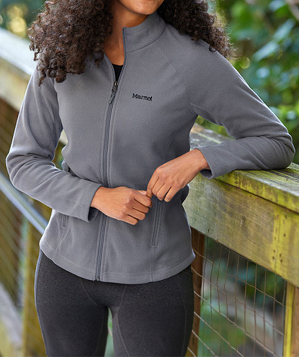 CustomInk Sizing Line-Up for Marmot Women's Rocklin Recycled Fleece ...