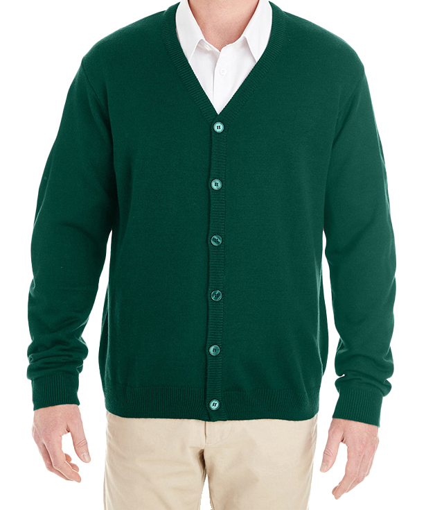 CustomInk Sizing Line-Up for Harriton Pilbloc V-Neck Button-Up Cardigan ...