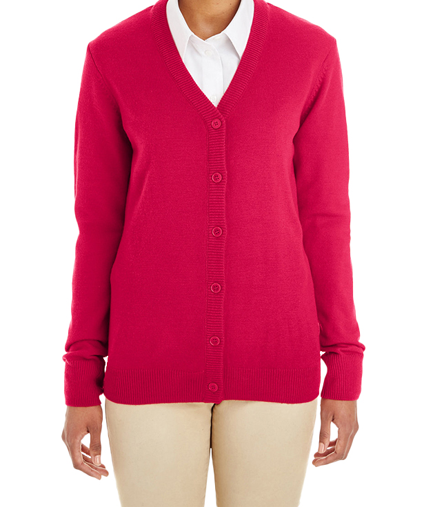 CustomInk Sizing Line-Up for Harriton Women's Pilbloc V-Neck Button-Up ...