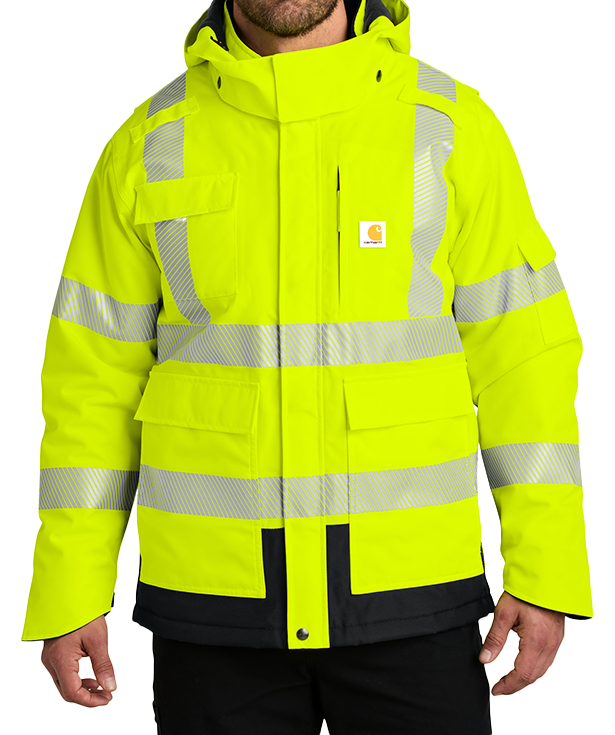 CustomInk Sizing Line-Up for Carhartt Class 3 Waterproof Heavyweight ...