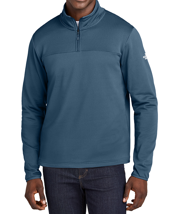CustomInk Sizing Line-Up for The North Face Aim Recycled Quarter Zip ...