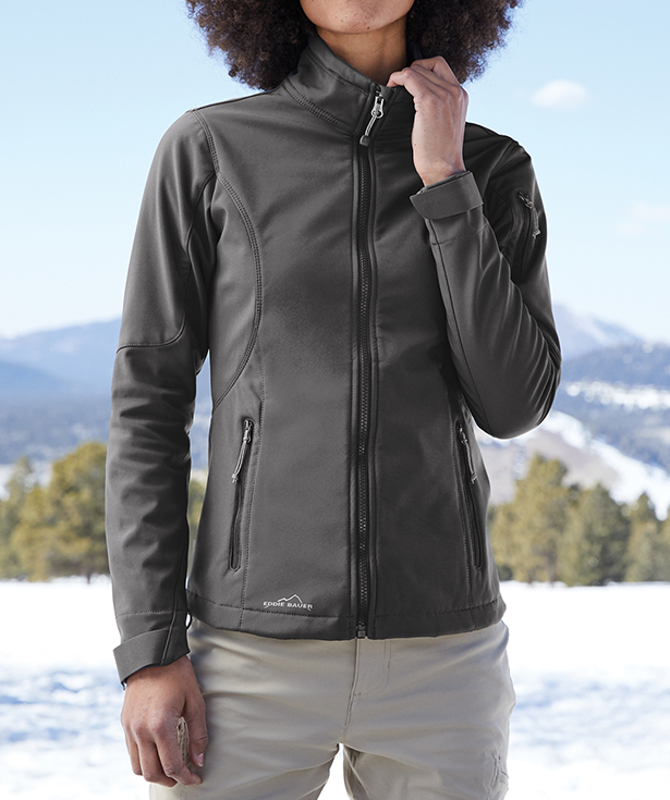 CustomInk Sizing Line-Up for Eddie Bauer Women's Triple-Layer Soft ...