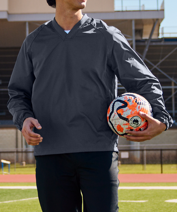 CustomInk Sizing Line-Up for Sport-Tek V-Neck Raglan Wind Shirt ...