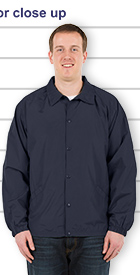 CustomInk.com Sizing Line-Up for Sport-Tek Coaches Jacket - Standard Sizes
