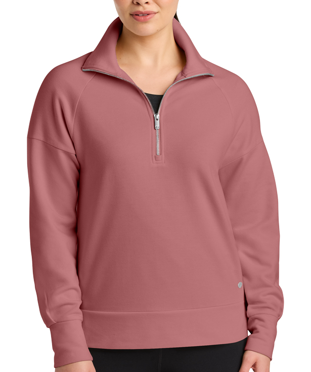 CustomInk Sizing Line-Up for OGIO Women's Luuma Half Zip Sweatshirt ...