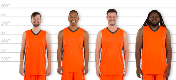 CustomInk.com Sizing Line-Up for Augusta Colorblock Basketball Jersey ...