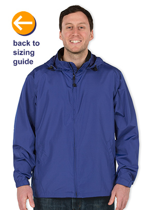 CustomInk.com Sizing Line-Up for North End Full-Zip Hooded Jacket ...